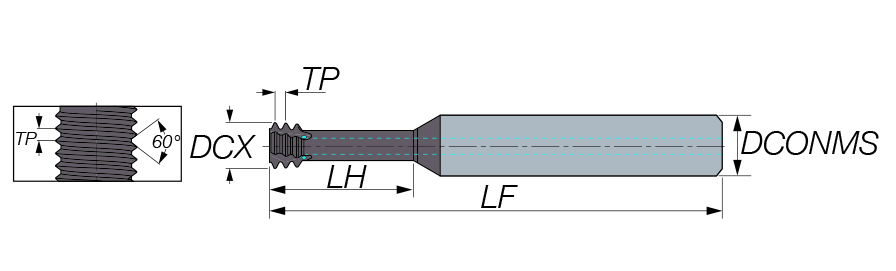 ToolFlo | Threading > Thread Mills > Solid Threading Mills > MTECS UNJ ...